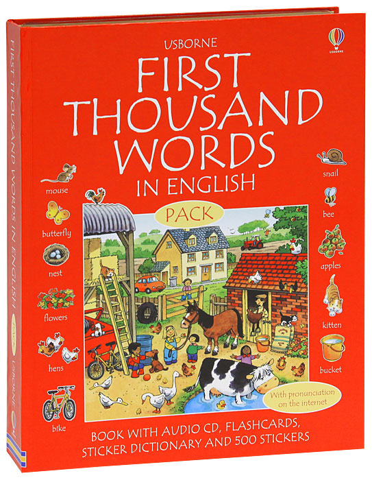 Книга "First Thousand Words in English (комплект из 2 книг, CD-ROM и ...