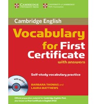 Cambridge Vocabulary for First Certificate Book with answers and Audio ...