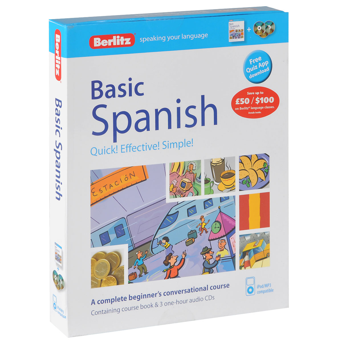 Книга "Berlitz Language: Basic Spanish (+ 3 CD)" – купить книгу ISBN ...