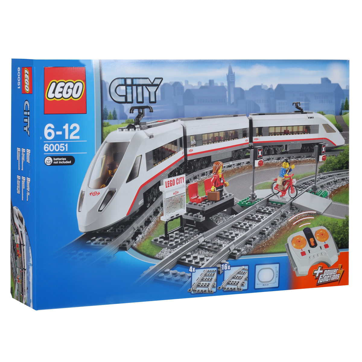 Характеристики LEGO City Конструктор Скоростной пассажирский поезд ...