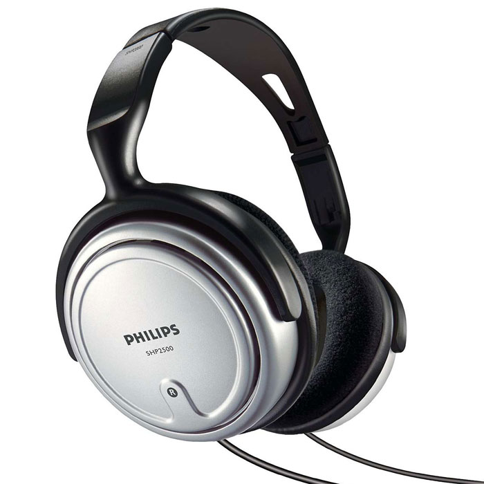 Наушники Philips Philips SHP2500/10, черный, серебристый - купить по ...