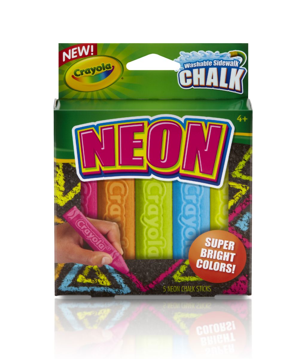 Crayola Мел для асфальта неоновый, 5 цветов — купить в интернет ...