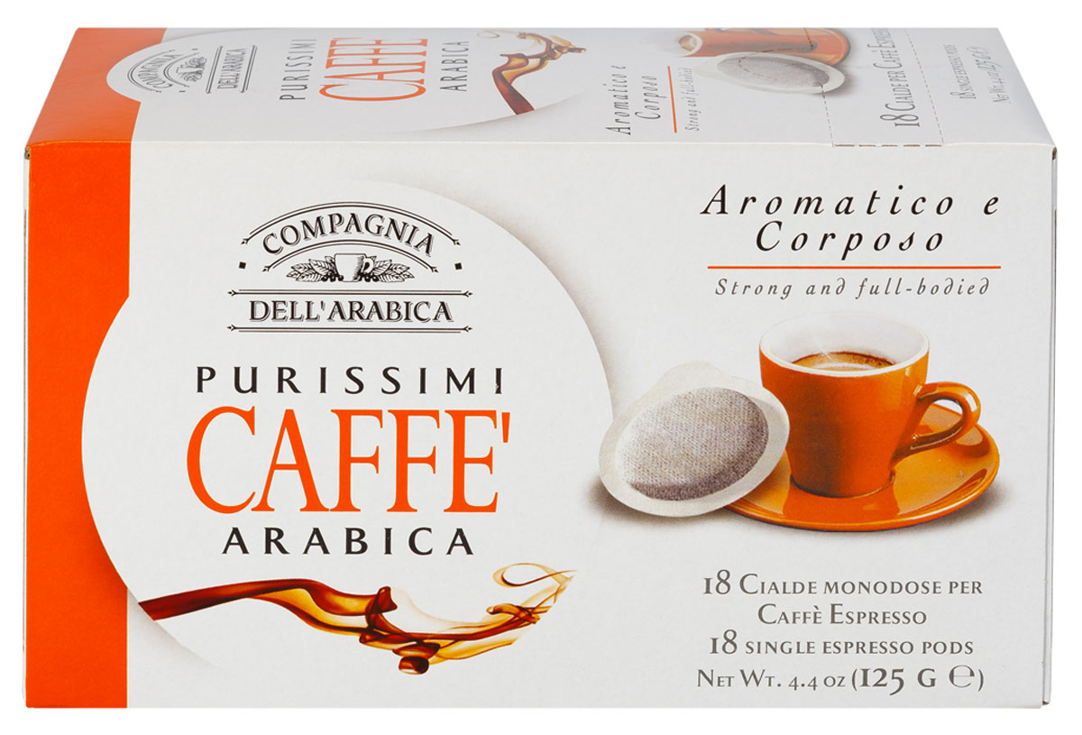 Compagnia Dell'Arabica Purissimi Arabica кофе в чалдах, 18 шт - купить ...