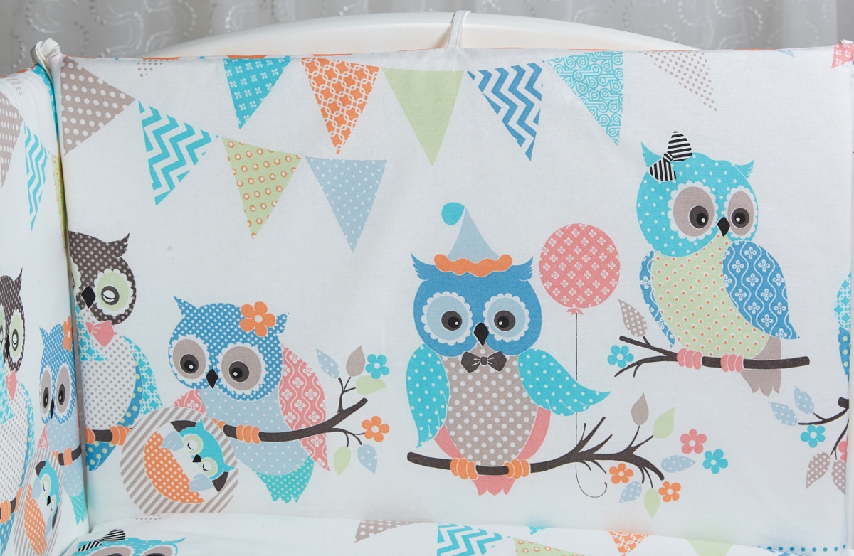Rabby Baby Бортик для кровати Совушки — купить в интернет-магазине OZON ...