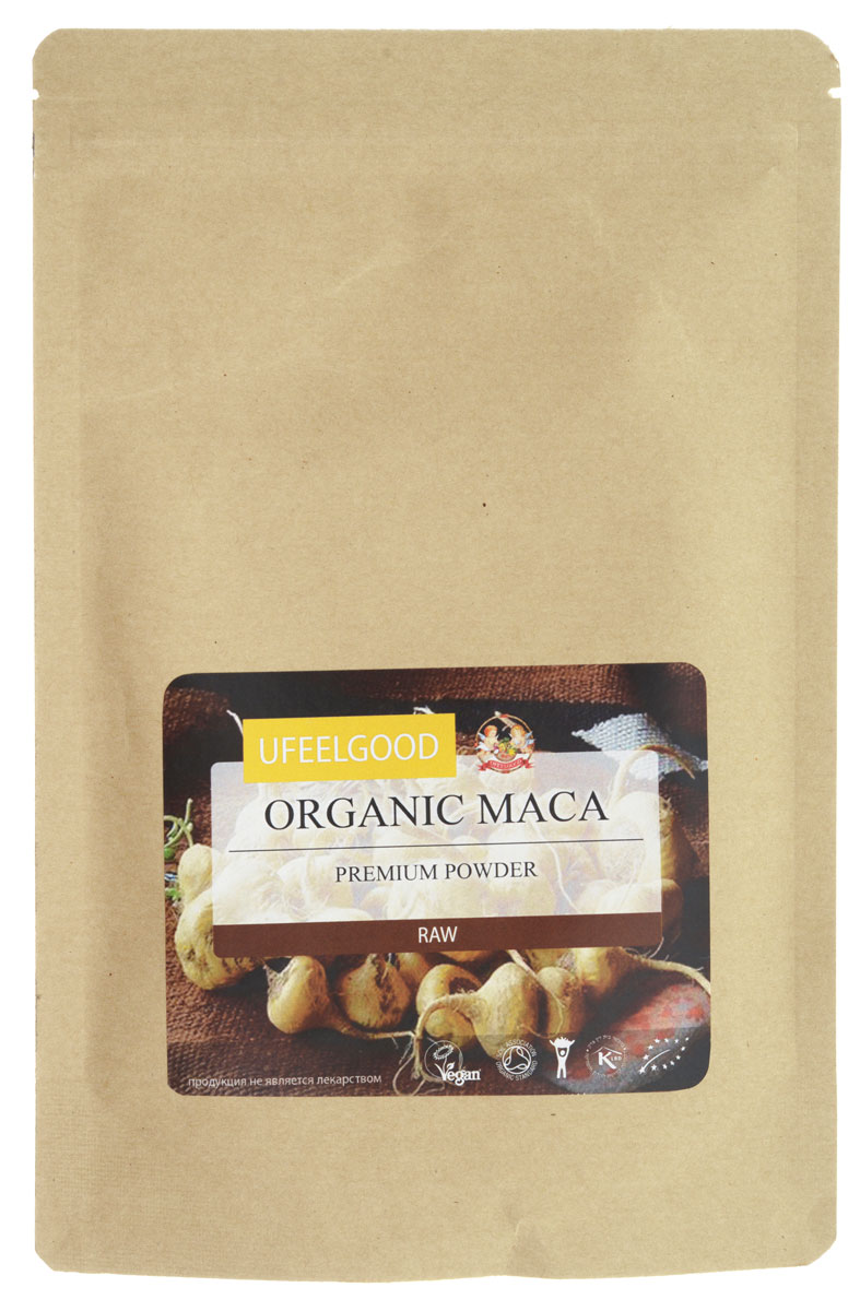 UFEELGOOD Organic Maca Premium Powder органические корни мака молотые ...