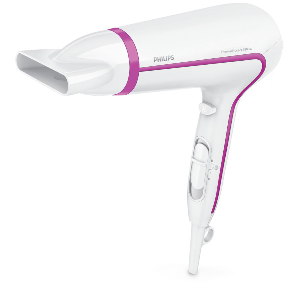 Фен для волос Philips Philips HP 8229/60, белый, фиолетовый - купить по ...