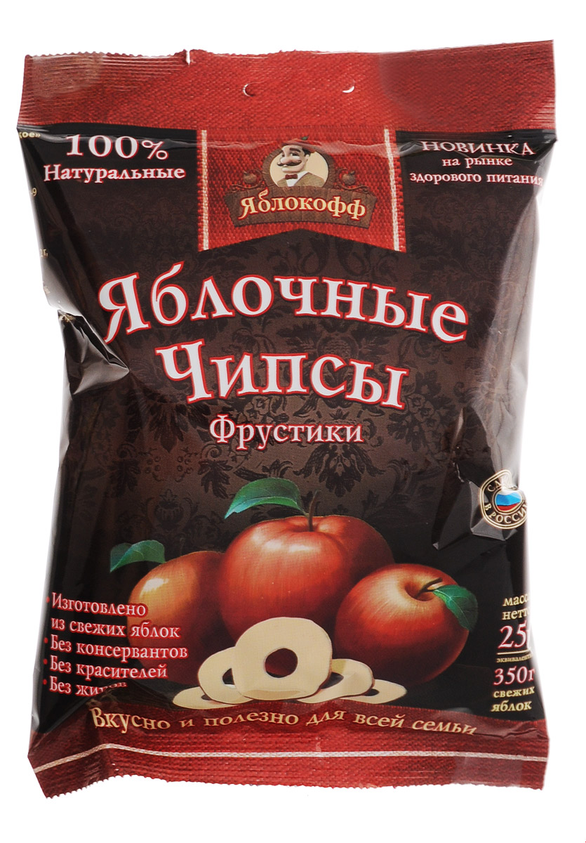 Яблоков яблочные чипсы натуральные, 25 г — купить в интернет-магазине ...