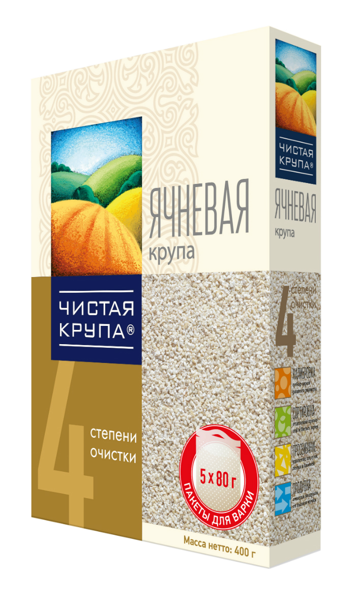 Чистая Крупа ячневая крупа в пакетиках для варки, 5 шт по 80 г - купить ...