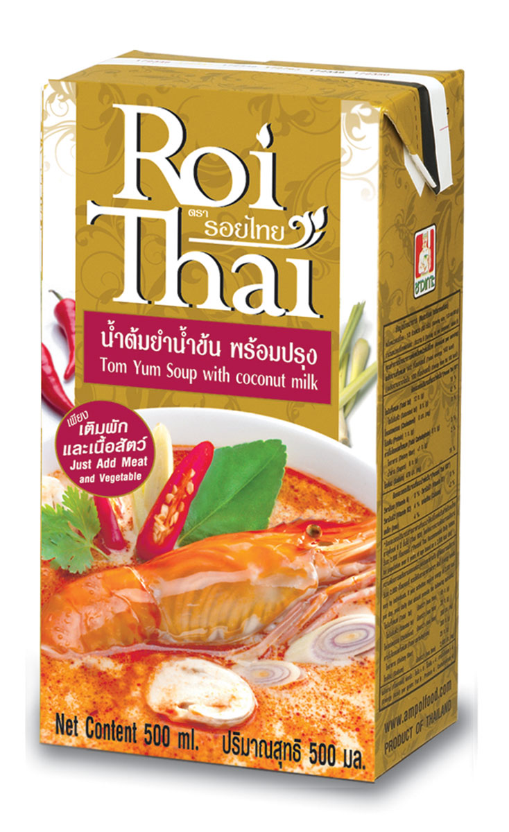 Roi Thai Том Ям основа для супа с кокосовым молоком, 250 мл — купить в ...