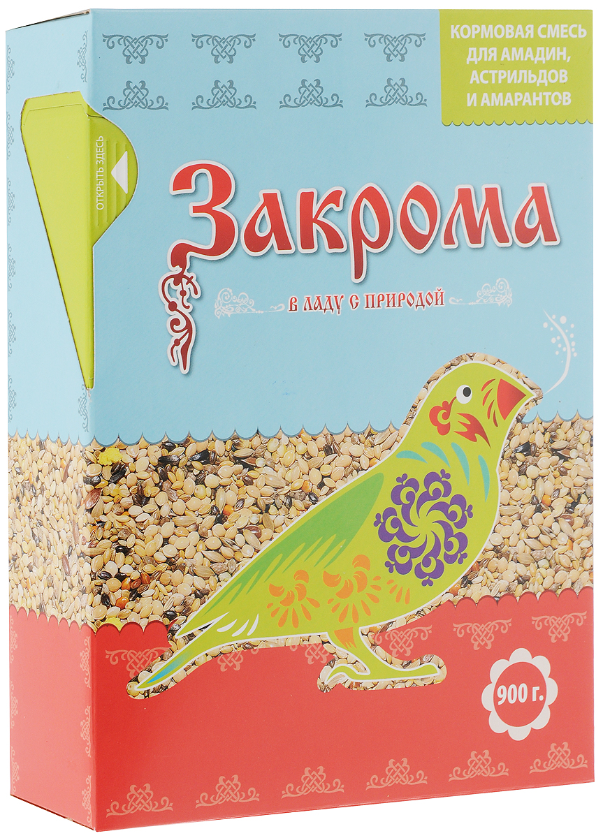 Корм для амадин, астрильдов, амарантов "Закрома", 900 г — купить в ...