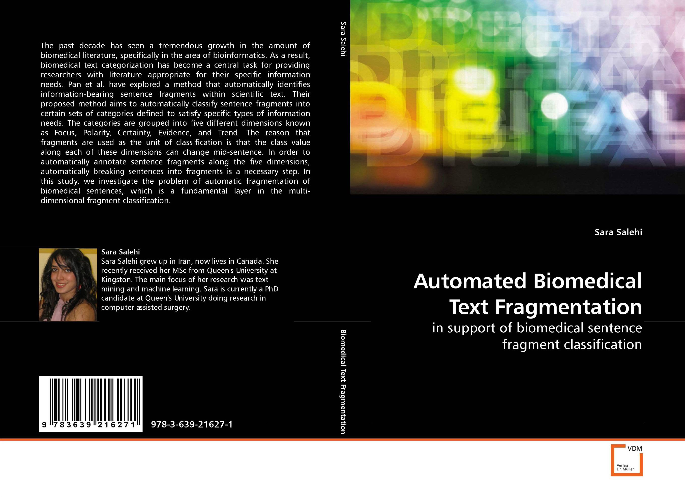Книга "Automated Biomedical Text Fragmentation" – купить книгу ISBN 9783639216271 с быстрой ...