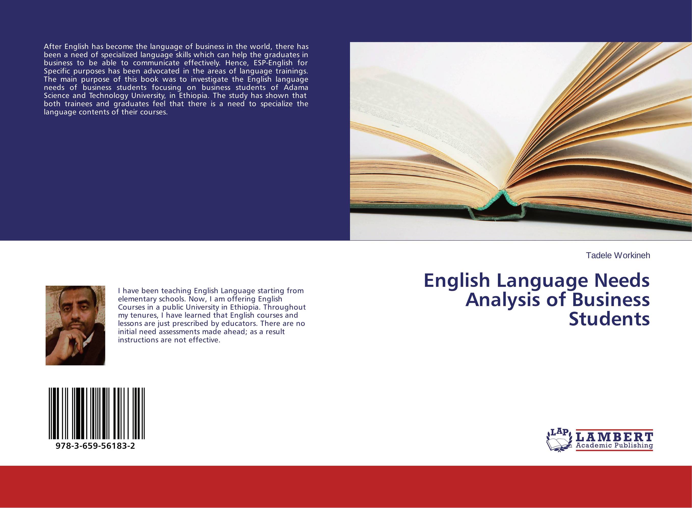 Характеристики English Language Needs Analysis of Business Students ...
