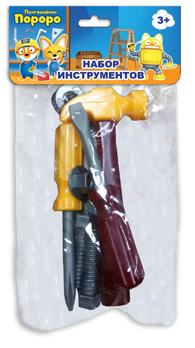 Характеристики 1TOY Игрушечный набор инструментов Пингвиненок Пороро 7 ...