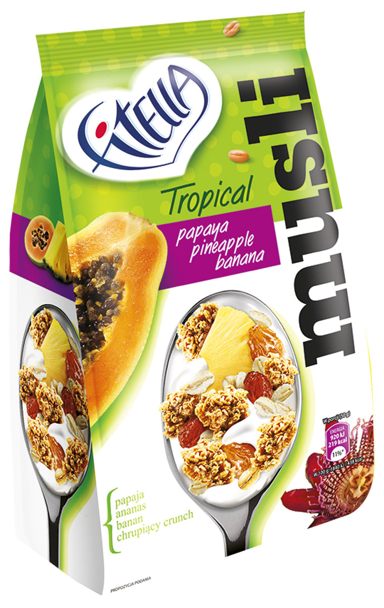 Fitella "Muesli Tropic" мюсли с папайей, ананасом и бананом, 300 г ...