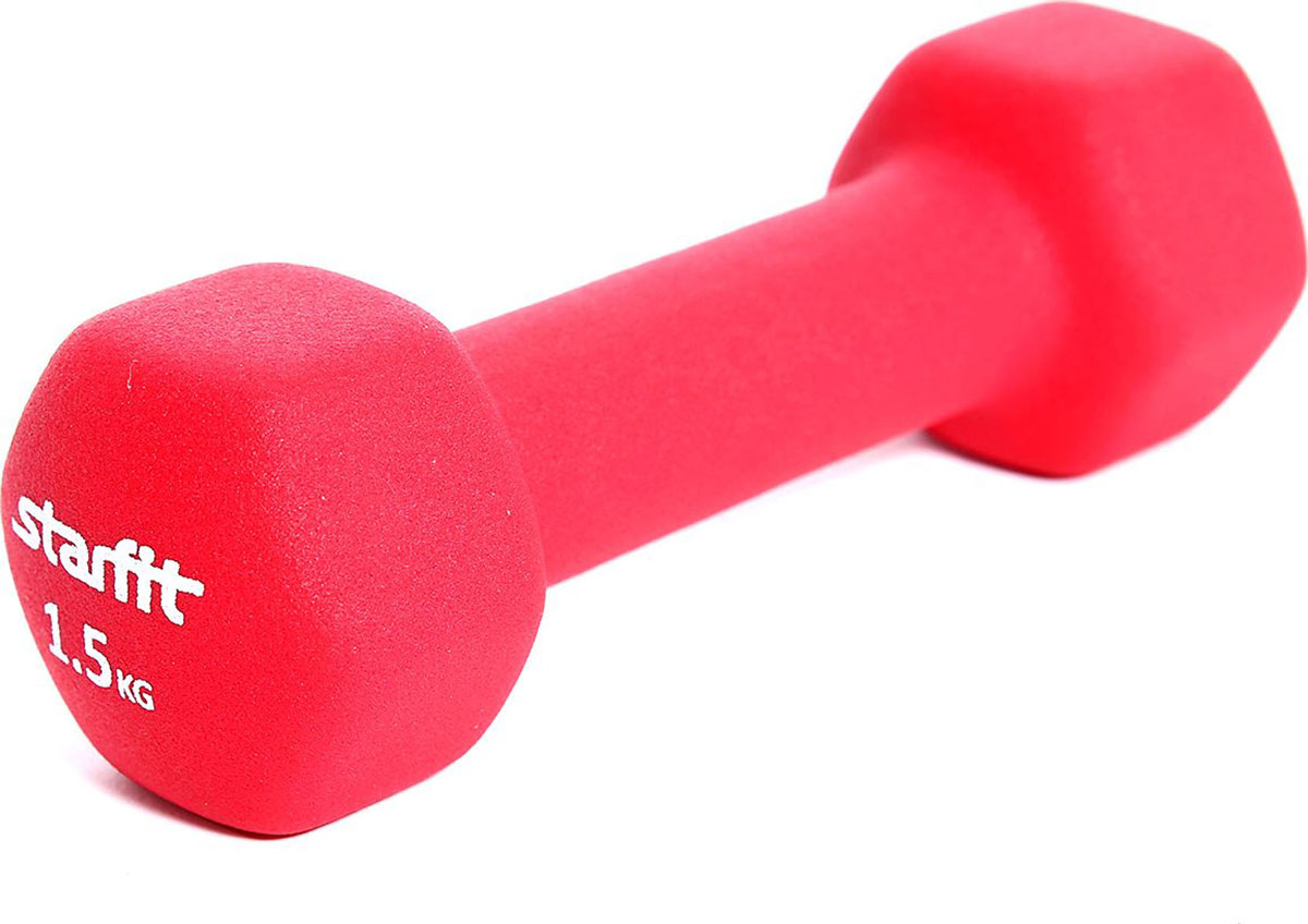 Гантели Starfit Гантель неопреновая "Starfit", цвет: песочный, 0,5 кг ...
