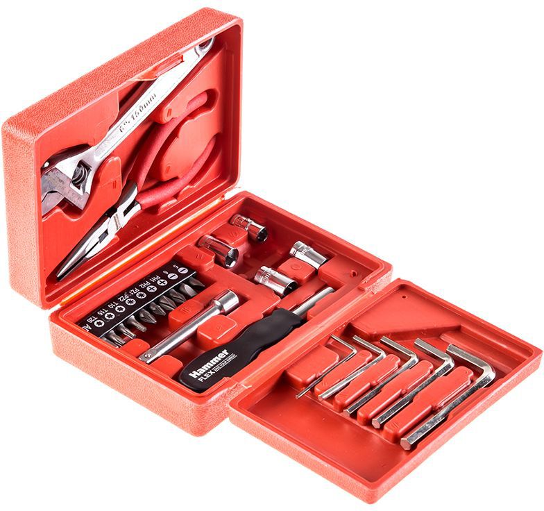 Характеристики Набор инструментов Hammerflex "601-041", в кейсе, 23 ...