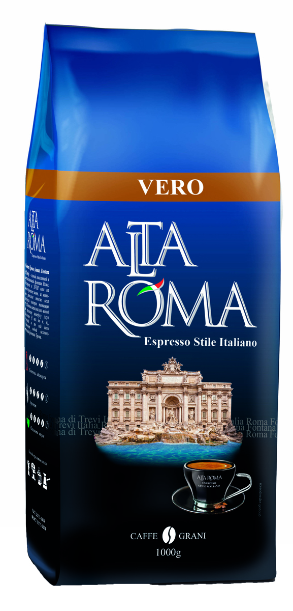 Altaroma Vero кофе в зернах, 1 кг - купить с доставкой по выгодным ...