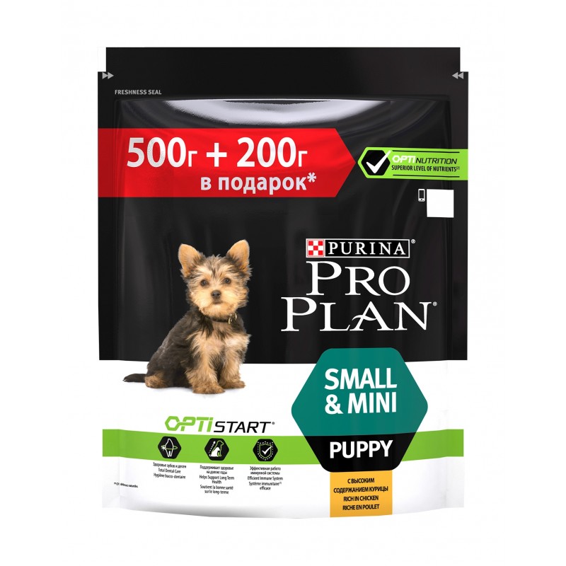 Корм сухой Purina Pro Plan "Optistart" для щенков мелких и карликовых ...