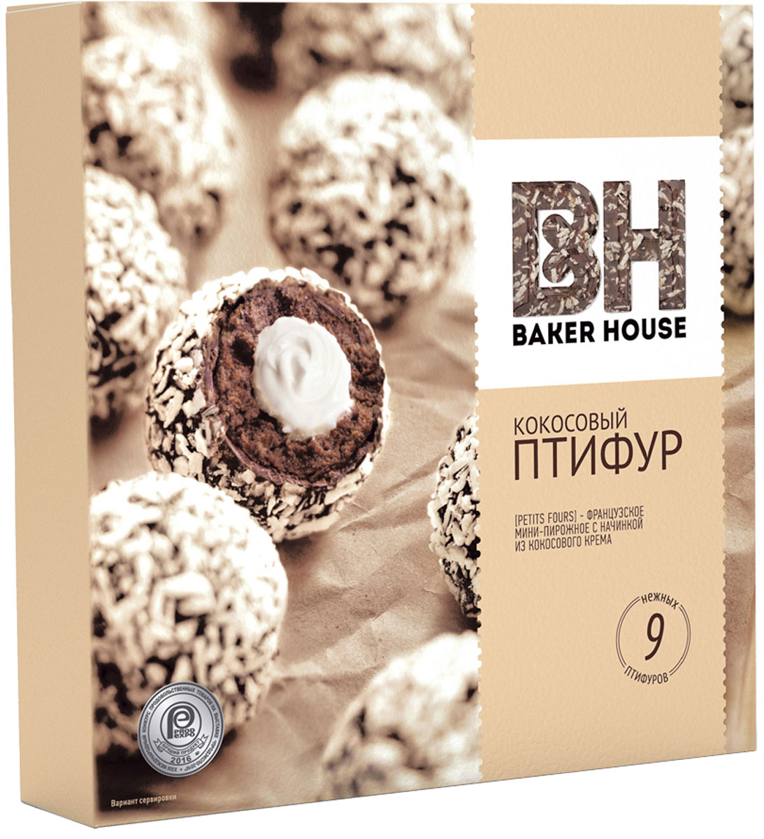 Baker House Птифур пирожные с кокосовым кремом, 225 г — купить в ...