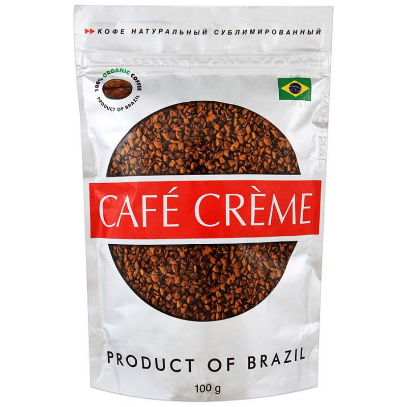 Характеристики Cafe Creme кофе растворимый, 100 г, подробное описание ...