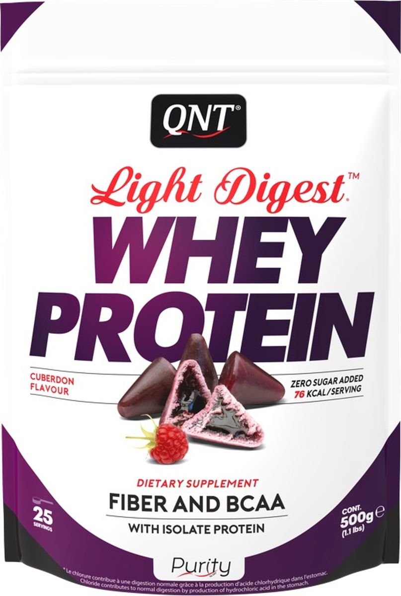 Протеин QNT "Light Digest Whey Protein", кьюбердон, 500 г — купить в ...