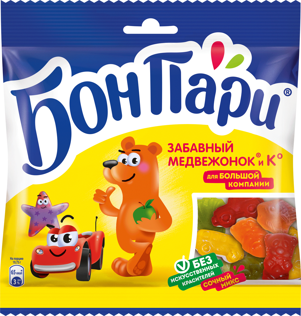 Бон Пари "Забавный медвежонок" мармелад жевательный фигурный, 150 г ...
