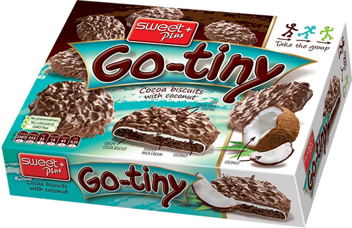 Характеристики Печенье бисквитное Sweet + Plus Go-Tiny, со вкусом ...