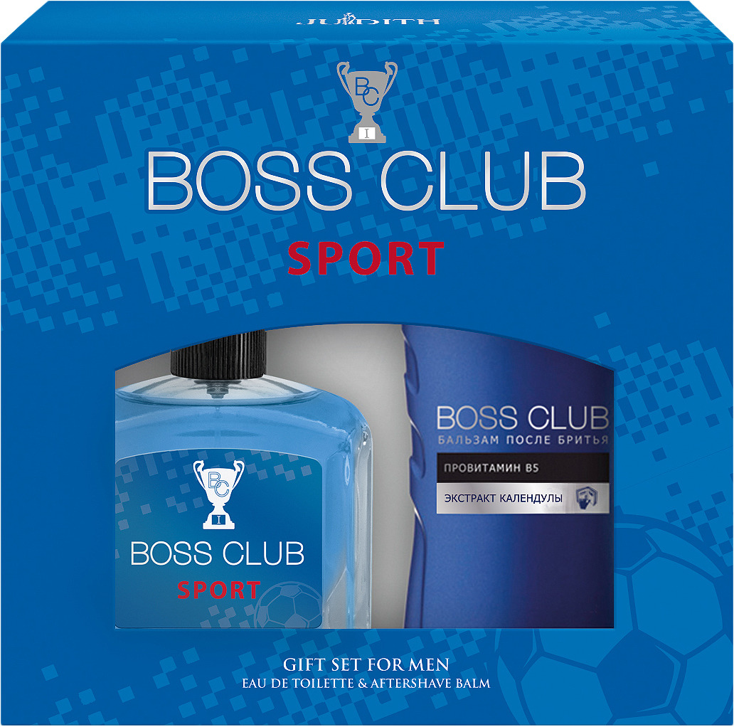 Парфюмерный набор Boss Club Sport: туалетная вода, 100 мл, бальзам ...