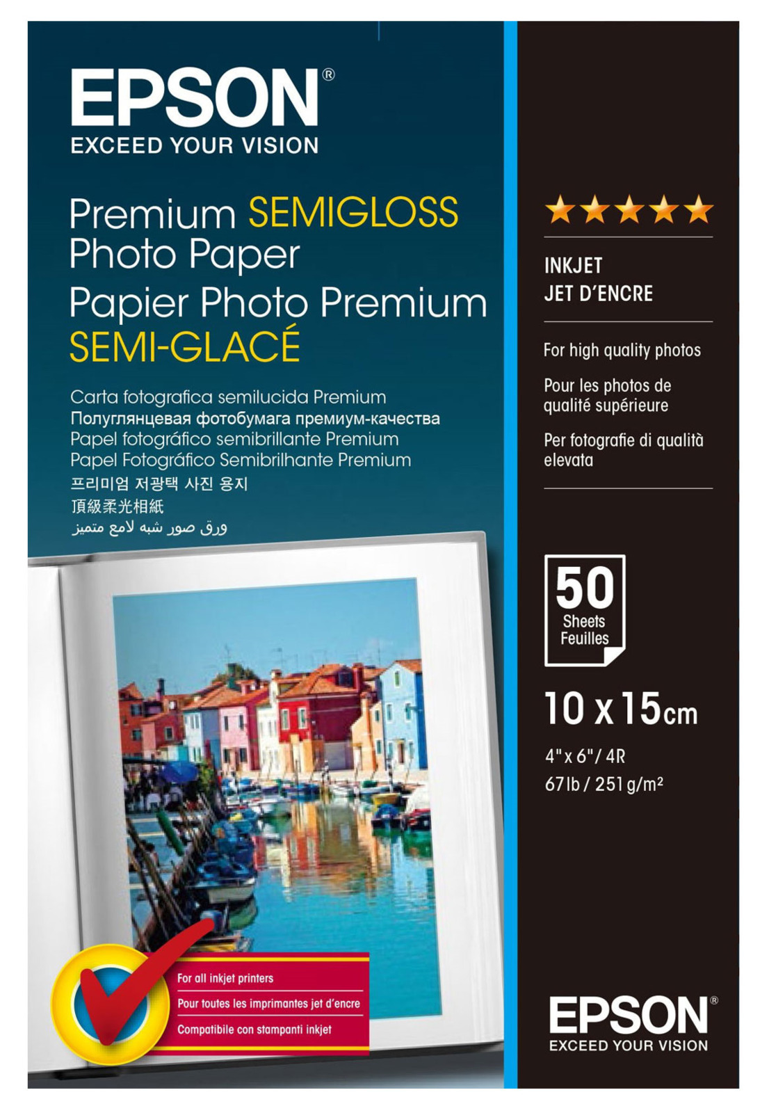 Фотобумага Epson, A6 (105 x 148 мм), 50 листов - купить в интернет ...