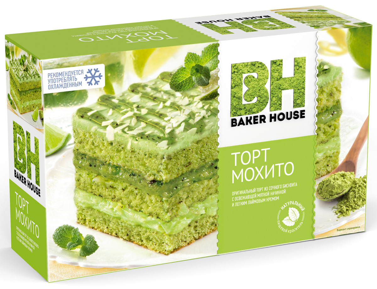 Торт Baker House "Мохито" бисквитный, 350 г — купить в интернет ...