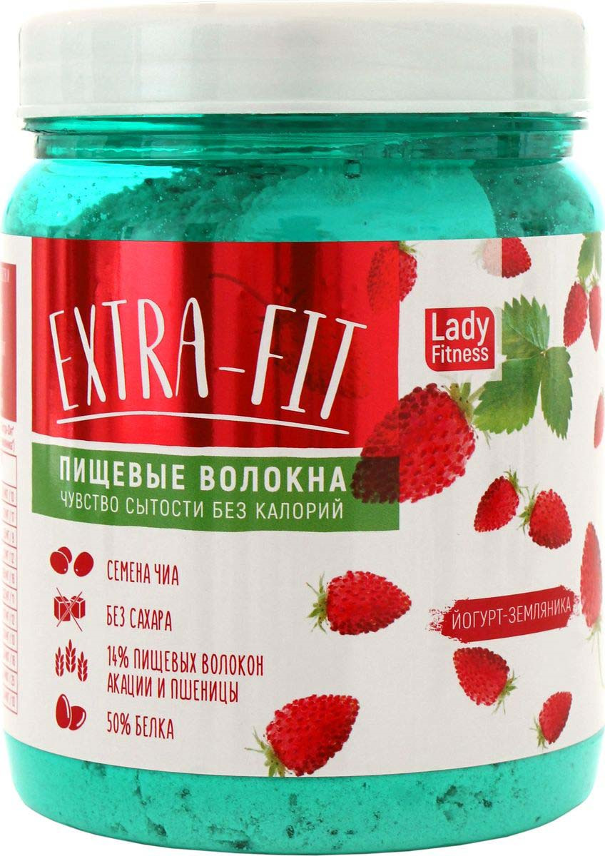 Фитнес питание Lady Fitness Extra-Fit, йогурт, земляника, 250 г ...