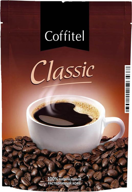 Характеристики Coffitel Classic кофе растворимый, 75 г, подробное ...