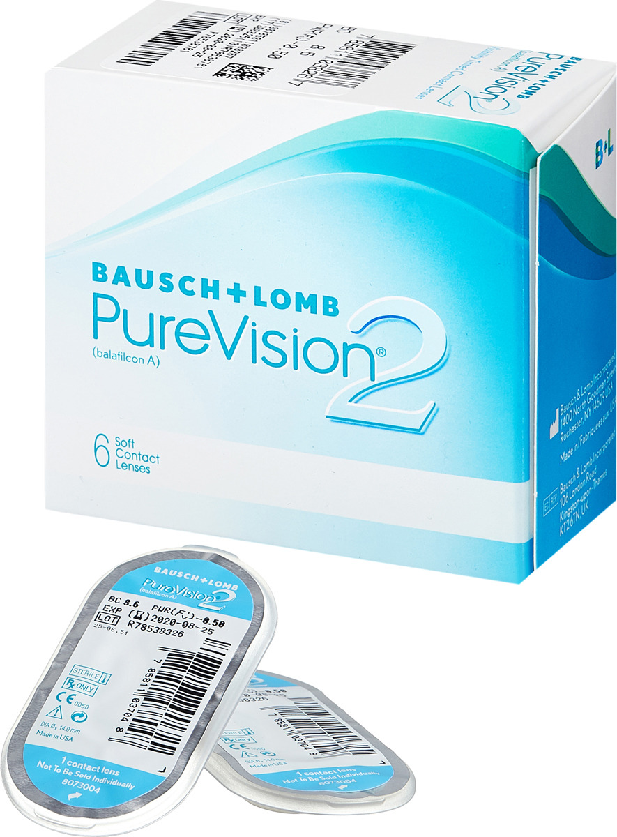 Bausch + Lomb Контактные линзы Bausch + Lomb контактные линзы Pure ...