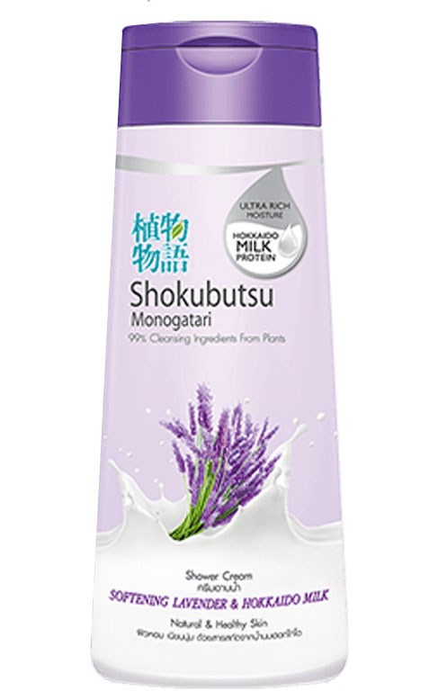 LION Гель для душа женский Shokubutsu/ Крем Гель для душа Лаванда и ...