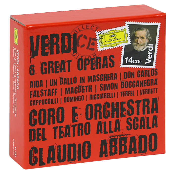 Claudio Abbado. Verdi. Aida. Un Ballo In Macshera, Don Carlos, Falstaff ...