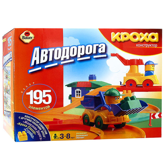 Конструктор Кроха "Автодорога", 195 элементов — купить в интернет ...