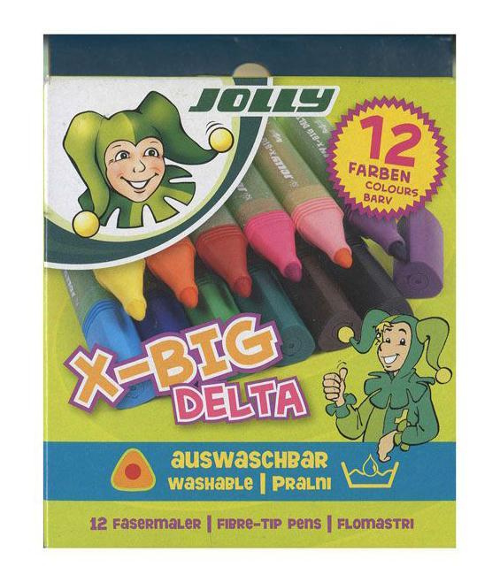 Набор фломастеров Jolly "X-Big Delta", 12 цветов — купить в интернет ...