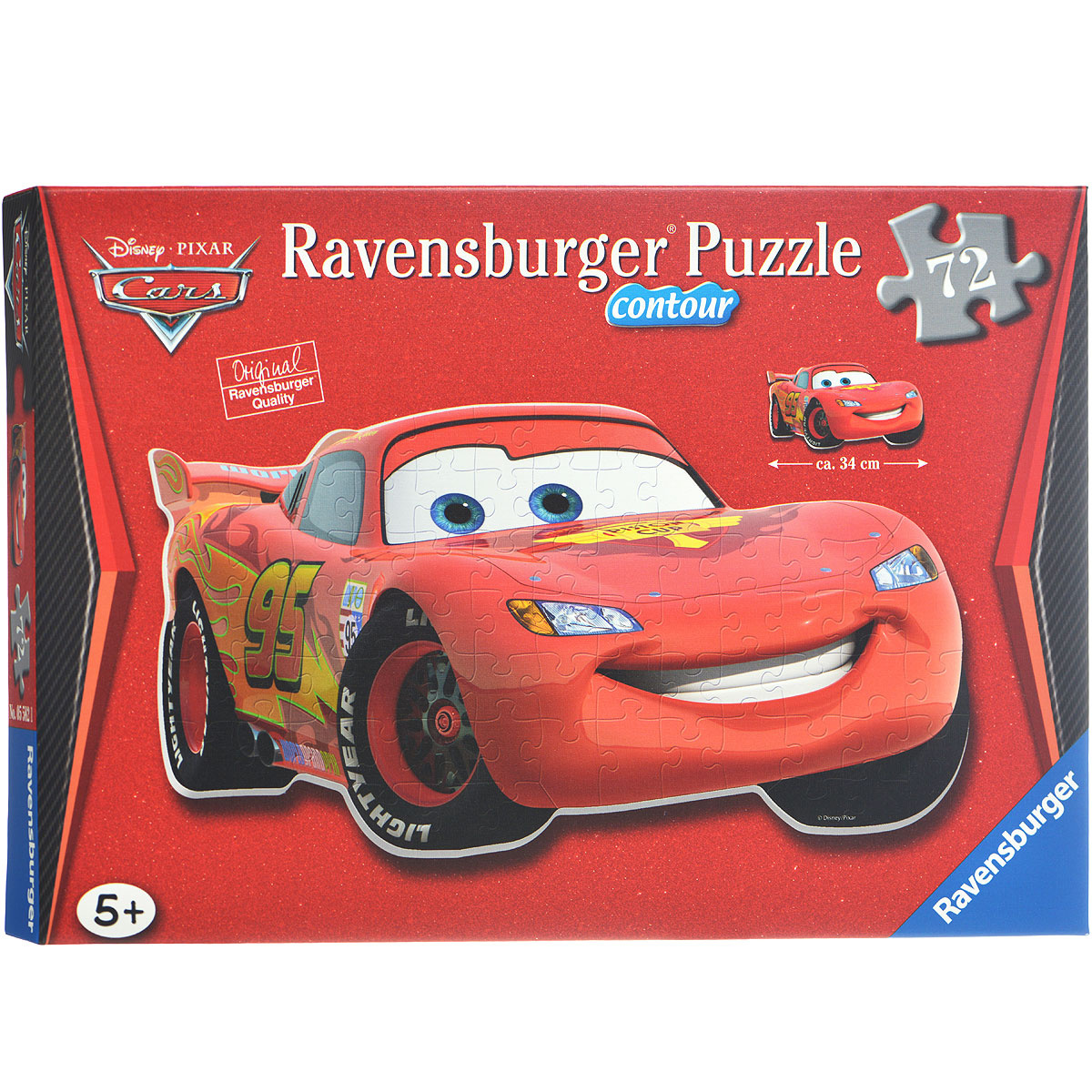 Ravensburger Тачки: Молния МакКуин. Пазл контурный, 72 элемента ...