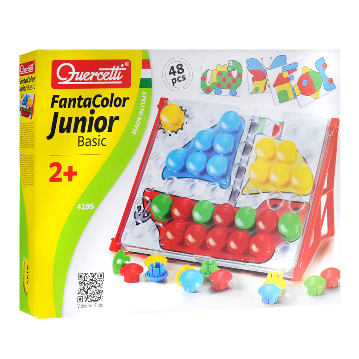 Мозаика Quercetti "FantaColor: Junior Basic", №4195, 48 элементов ...