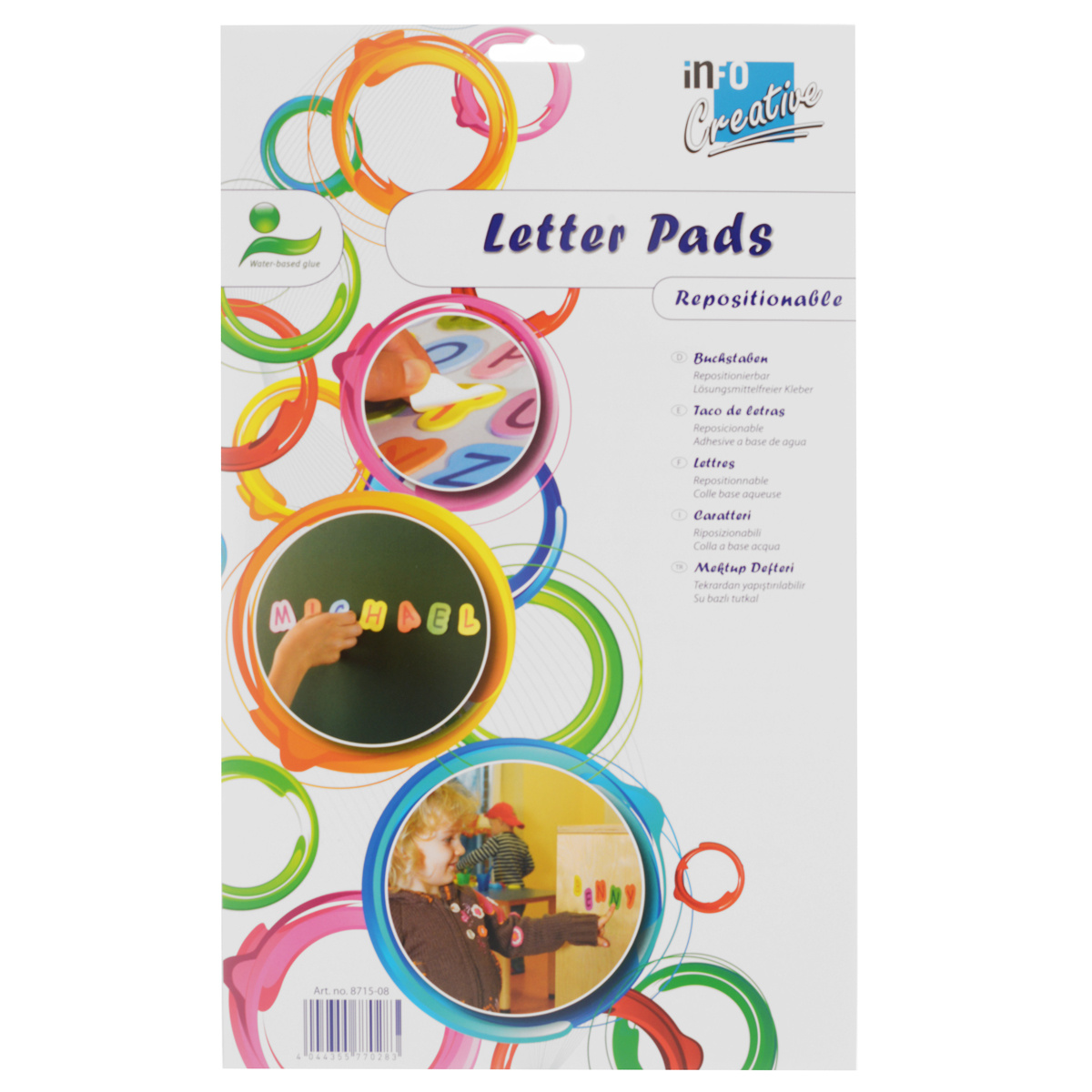 Набор самоклеящихся букв Creative "Letter Pads", Info Notes. — купить в ...