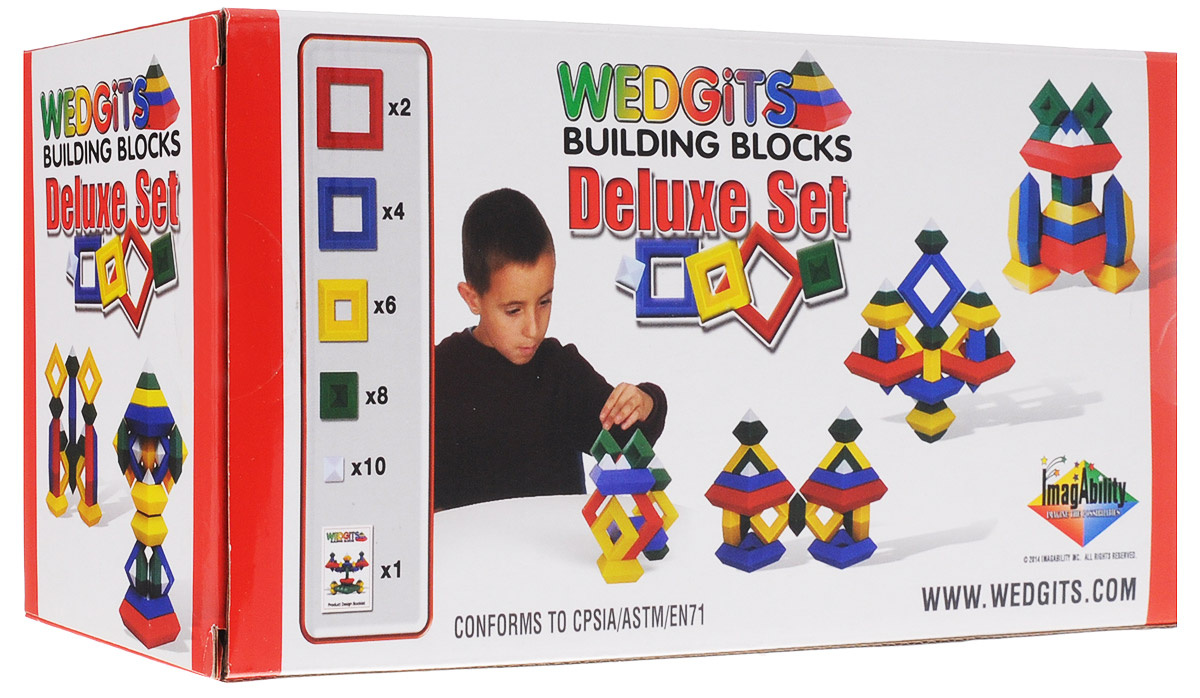 Wedgits Конструктор Deluxe Set — купить в интернет-магазине OZON с ...