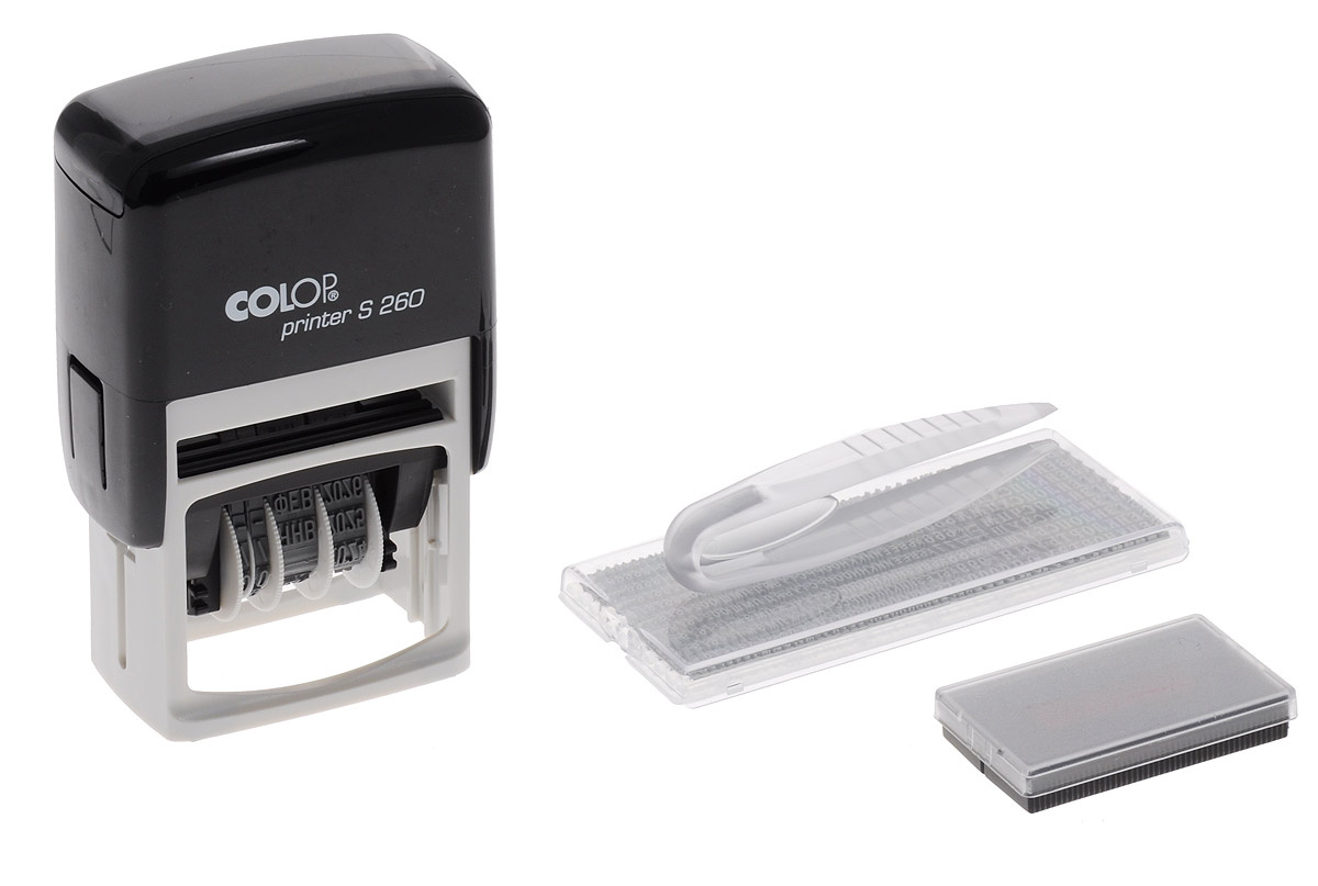 Colop Датер самонаборный двухстрочный Printer S 260-Set — купить в ...