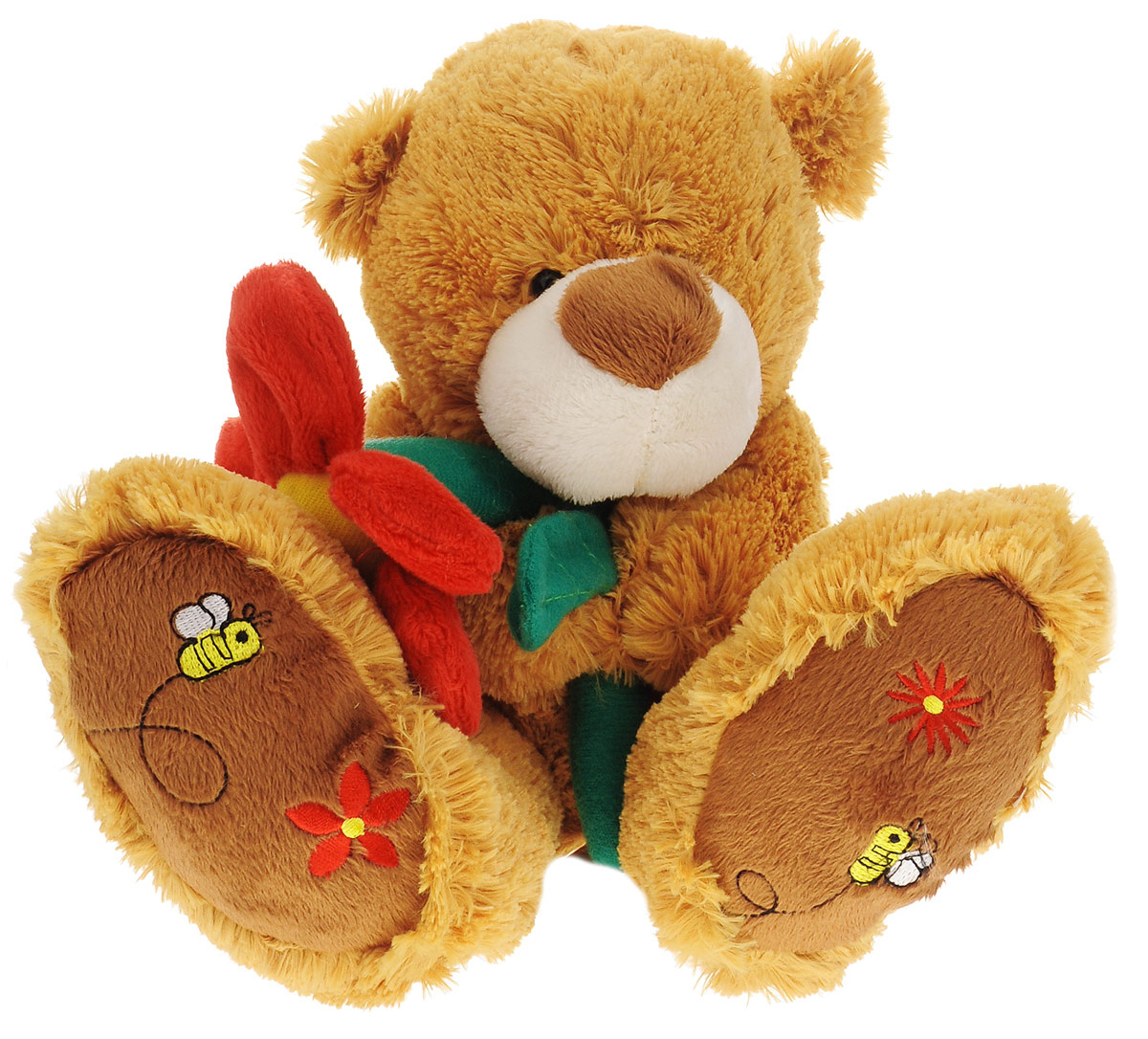 Magic Bear Toys Мягкая игрушка Медведь с цветком 30 см — купить в ...