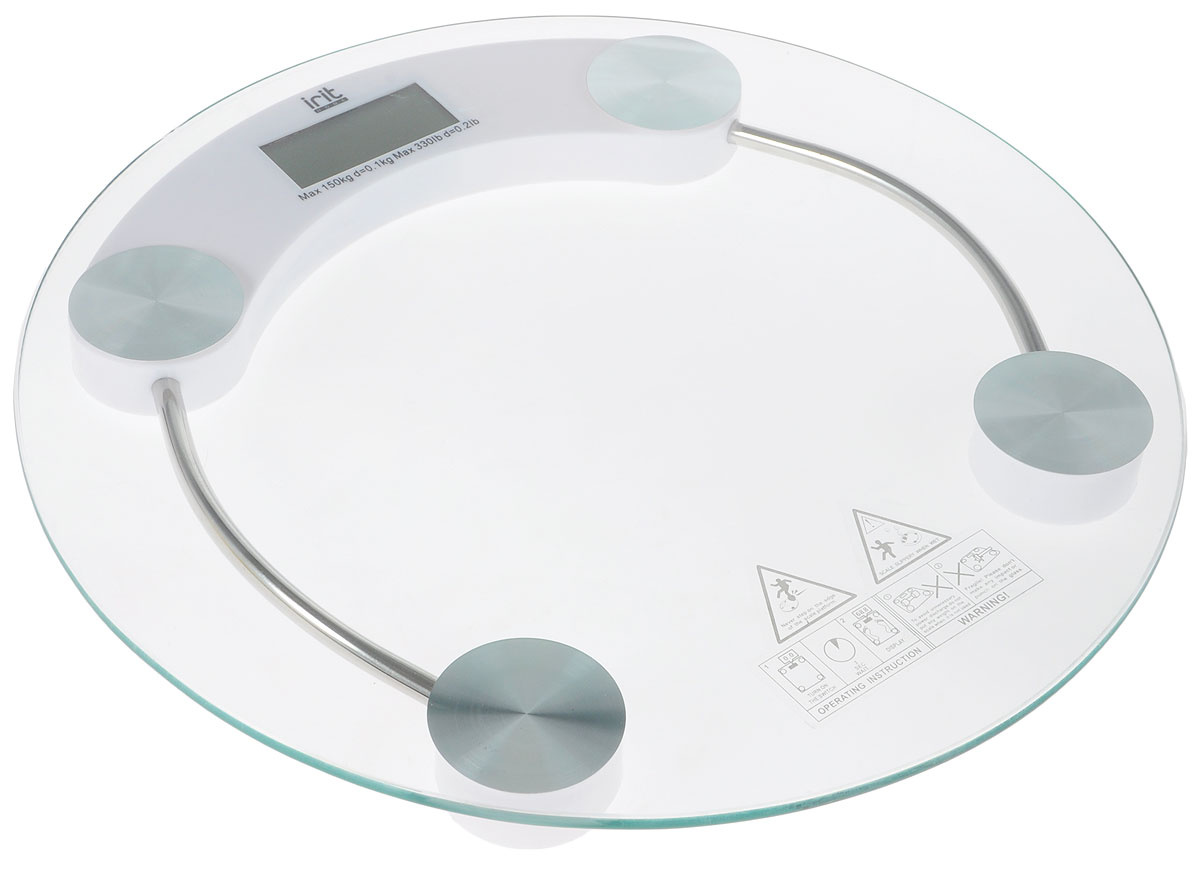 Напольные весы IRIT IR-7250, прозрачный, серый купить по низкой цене с доставкой в интернет ...