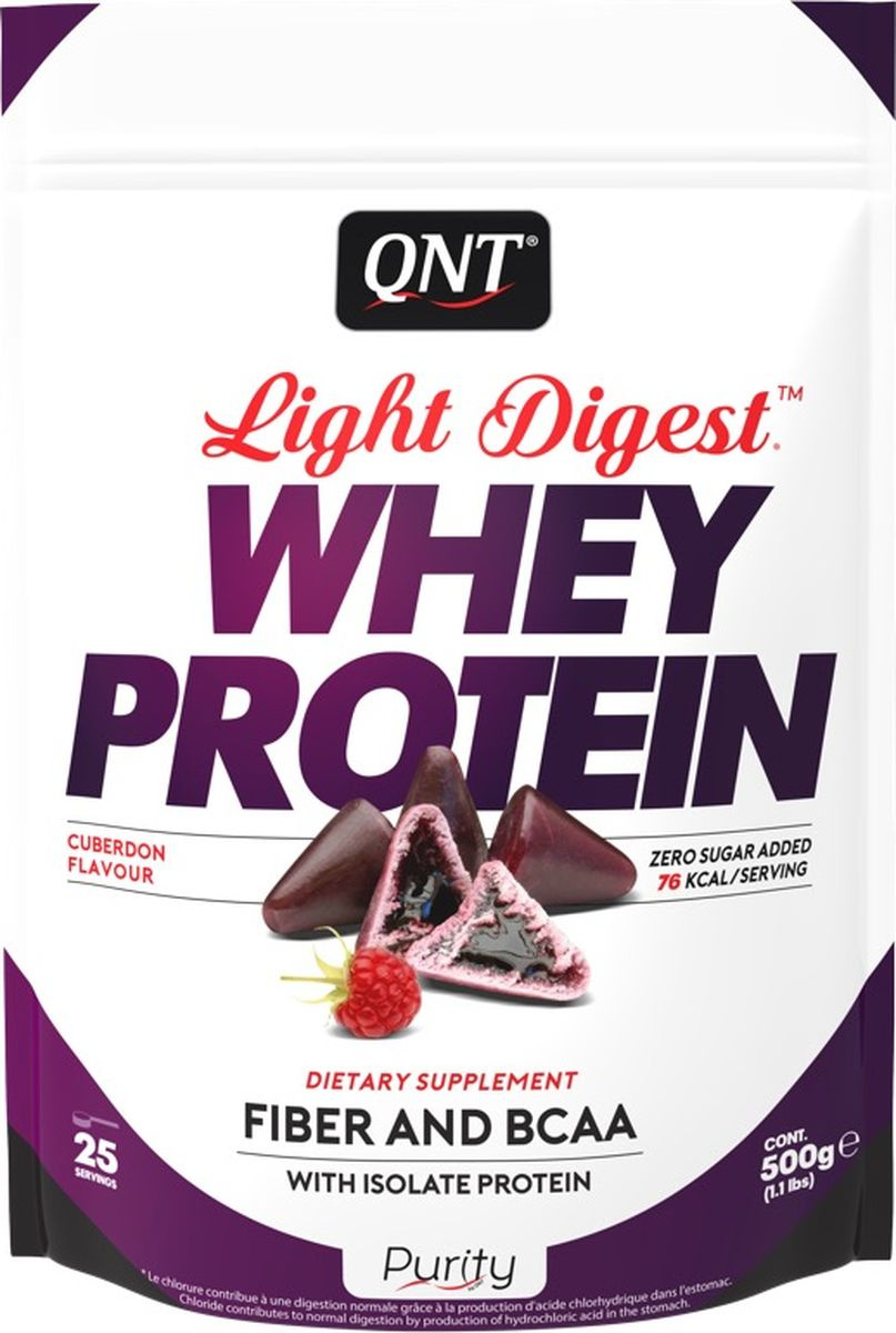 Протеин QNT "Light Digest Whey Protein", кьюбердон, 500 г — купить в ...