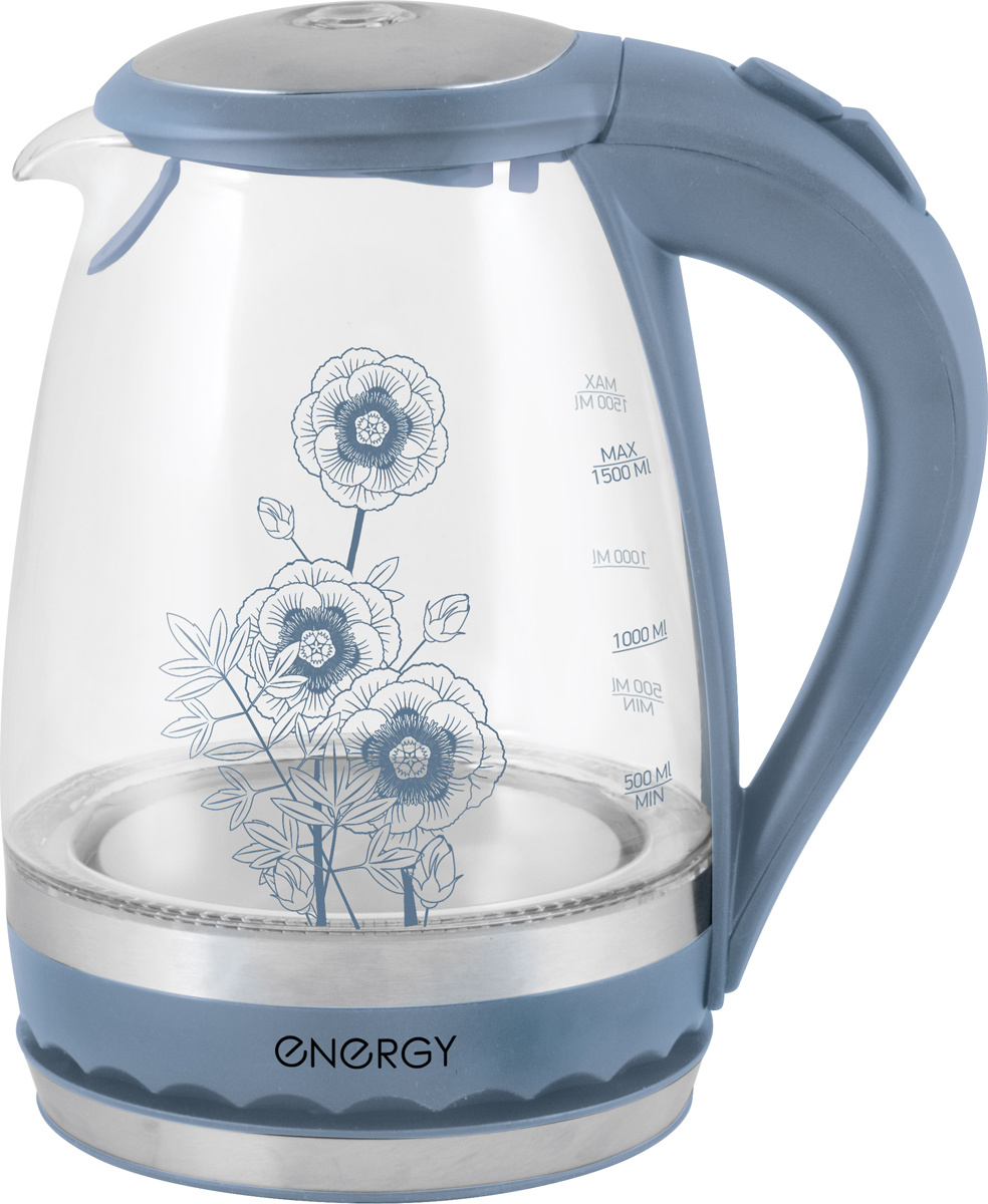 Купить электрический чайник Energy E-279, Пластик/стекло, прозрачный ...