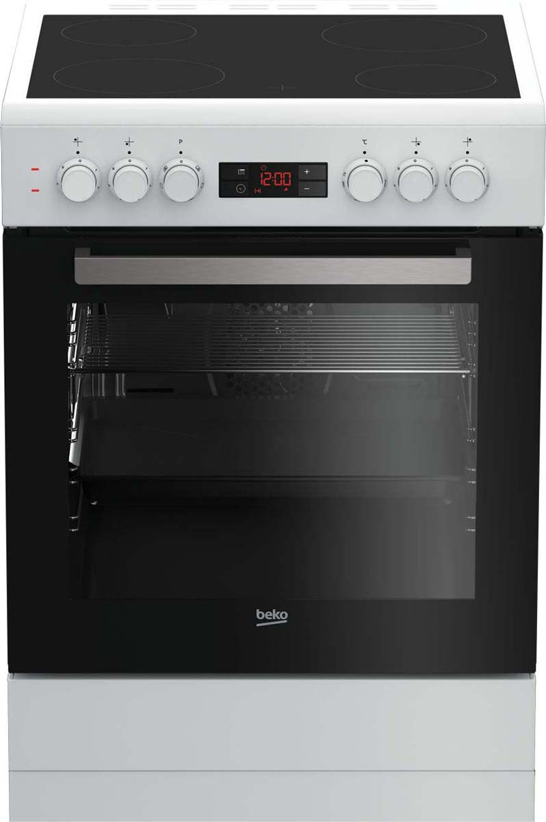 Плита Beko FSM 67300 GWS, электрическая, белый, черный — купить в ...