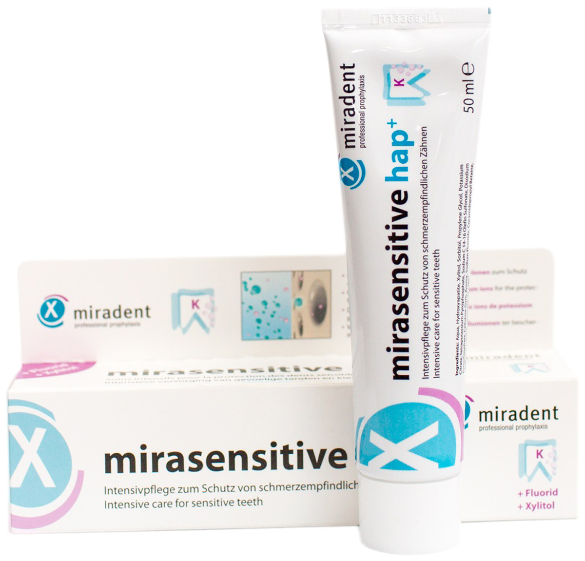 Зубная паста Miradent Mirasensitive hap+ для чувствительных зубов, 50 ...