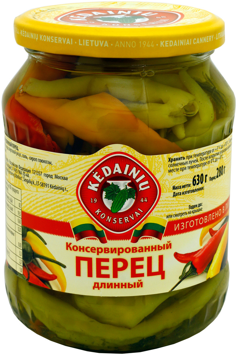 Kedainiu Перец стручковый кисло - сладкий, 620 г — купить в интернет ...