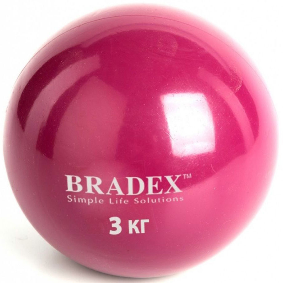 Медицинбол "Bradex", цвет: красный, 3 кг - купить по выгодной цене в ...